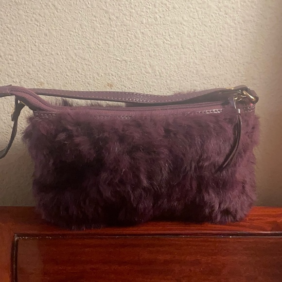 Diane Gail | Bags | Diane Gail Purple Rabbit Fur Bag | Poshmark